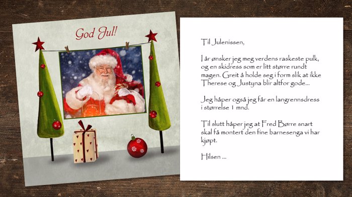 Hvem står bak dagens julekort til nissen? | Lyden av Norge
