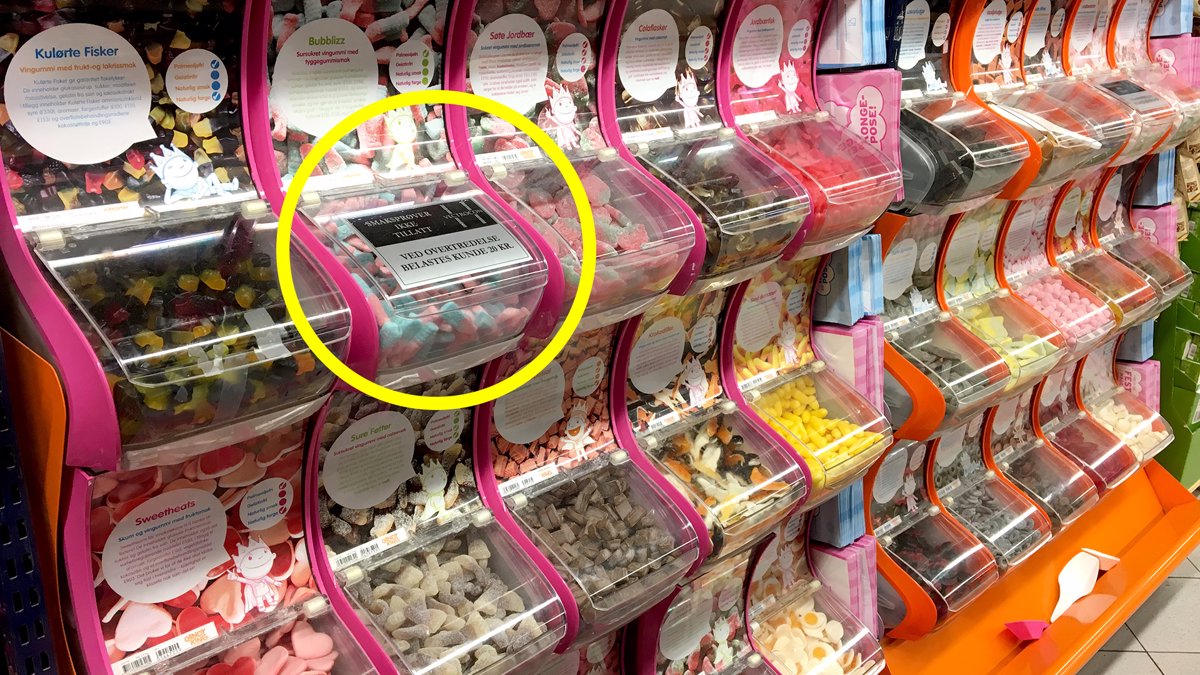 Slik vil Rema 1000 straffe de som «prøvesmaker» smågodtet